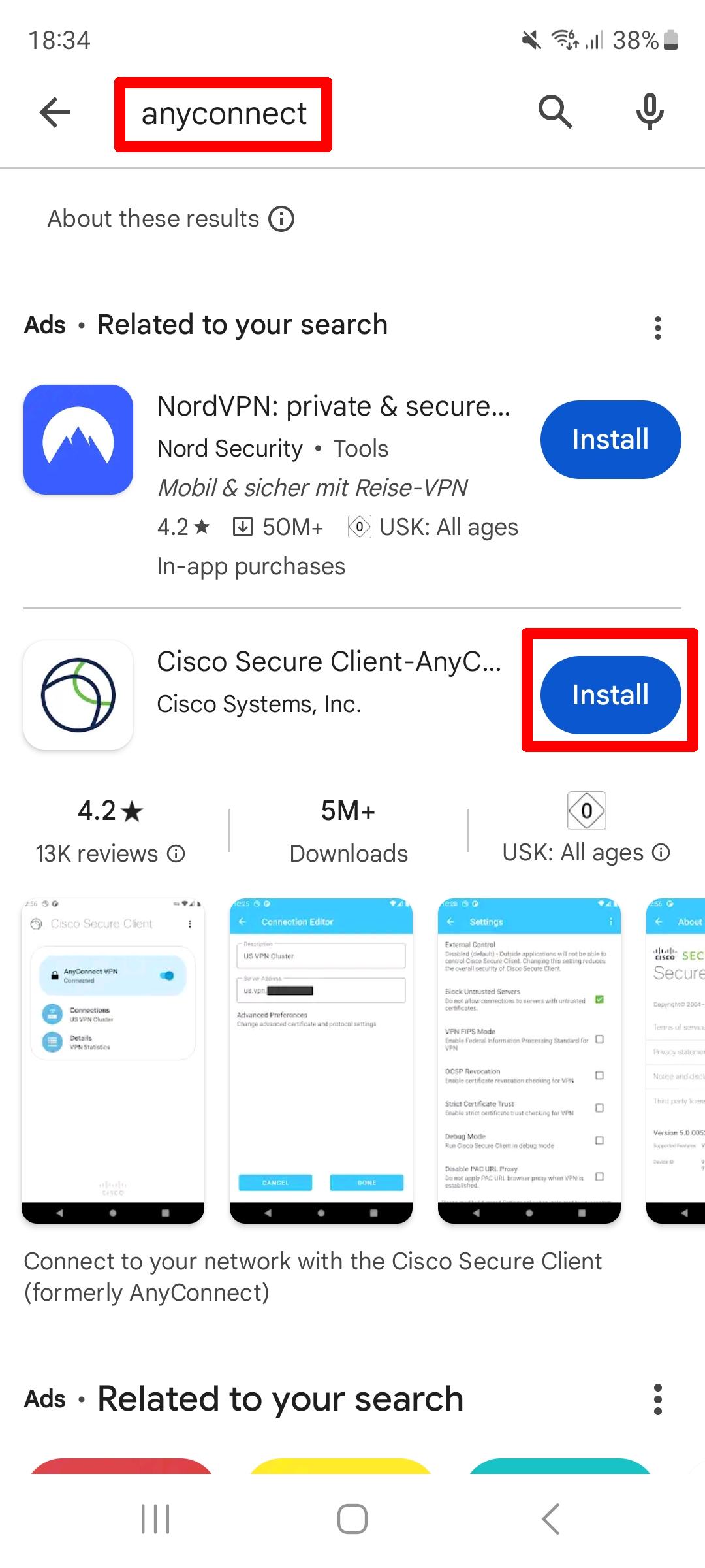 Cisco Secure Client (AnyConnect) for Android (VPN (Virtual Private ...