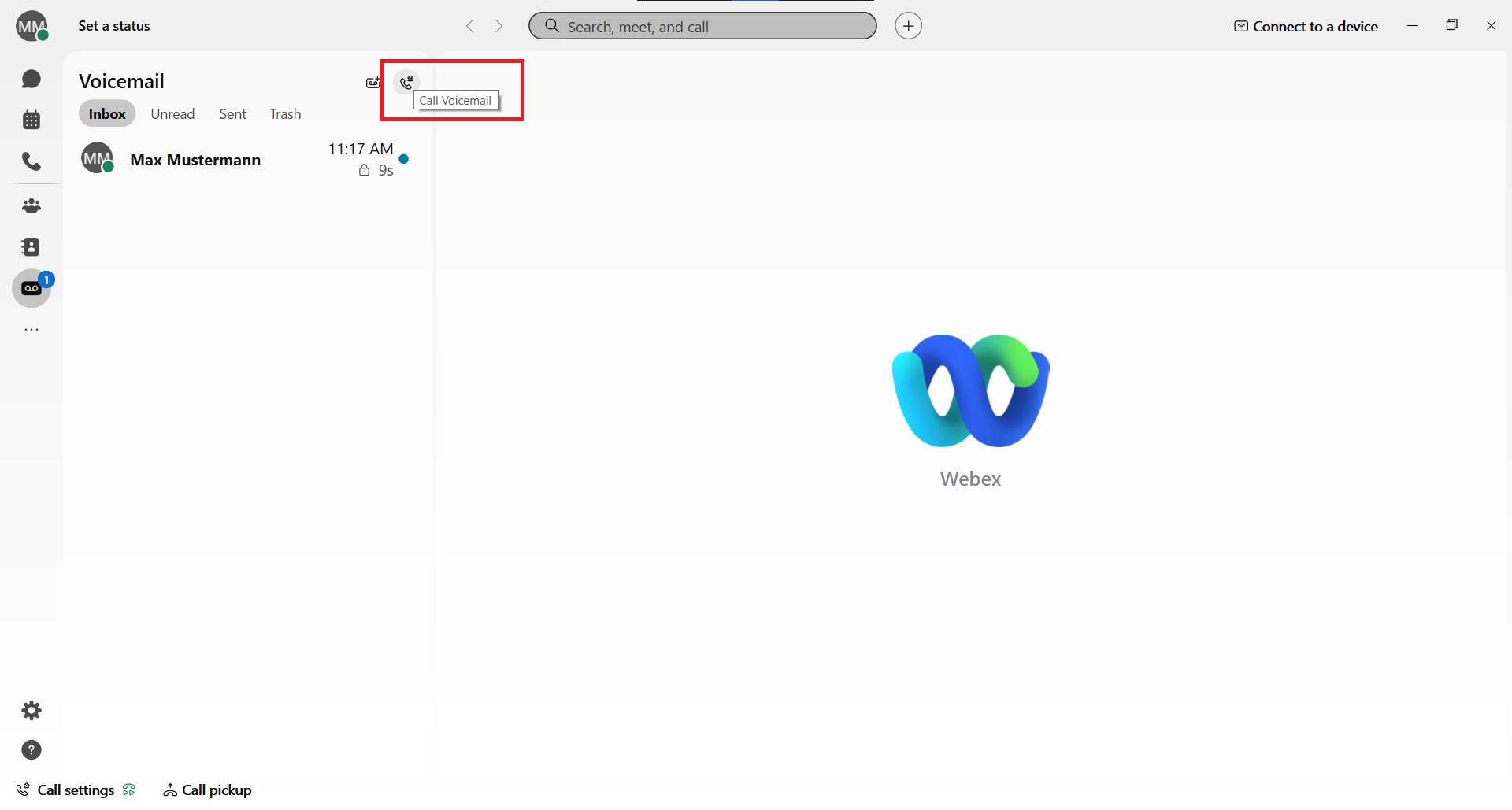 Record personalized greeting for voicemail via Webex (Webex ) - IT ...